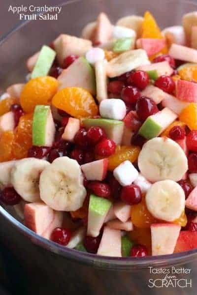 Apple Cranberry Fruit Salad - Tastes Better From Scratch