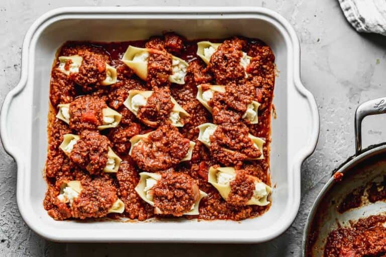 Lasagna Stuffed Shells - Tastes Better From Scratch