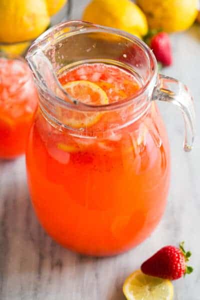 AMAZING Homemade Strawberry Lemonade - Tastes Better from Scratch