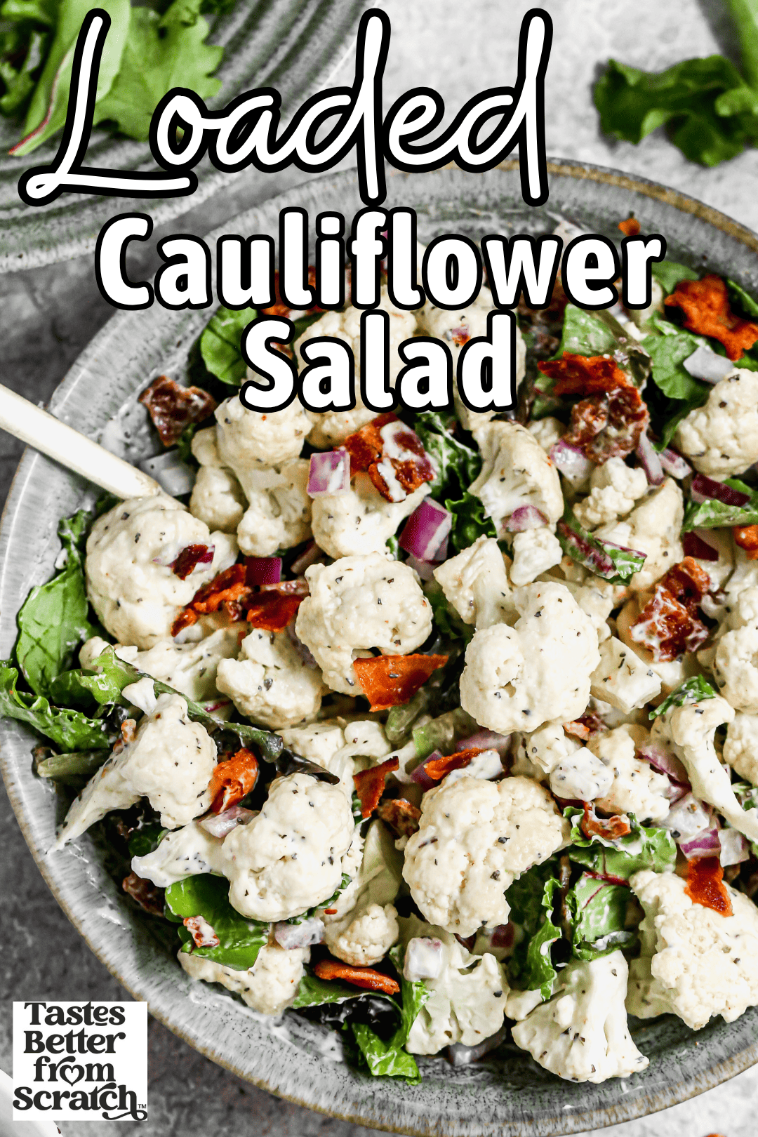 The BEST Cauliflower Salad - Tastes Better from Scratch