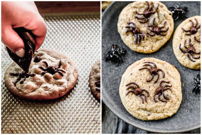 Halloween Spider Cookies - Tastes Better From Scratch