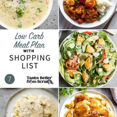 Low Carb Meal Plan (10) | - Tastes Better From Scratch