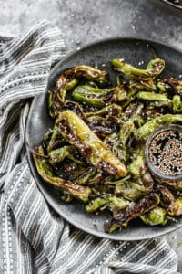 Blistered Shishito Peppers - Tastes Better From Scratch
