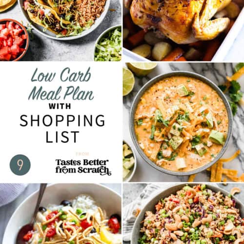 Low Carb Meal Plan (9) | - Tastes Better From Scratch