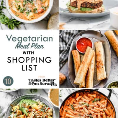 Vegetarian Meal Plan (11) | - Tastes Better From Scratch