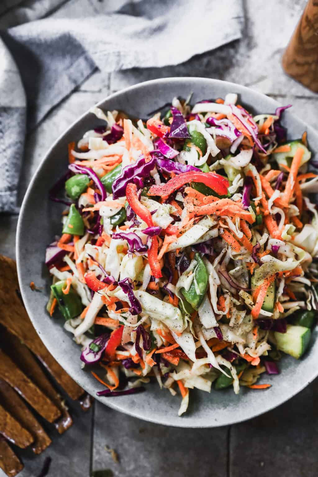 Best Vinegar Coleslaw (No Mayo!) - Tastes Better From Scratch