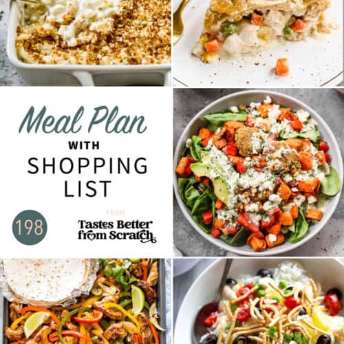 Free Weekly Meal Plans (with Grocery Lists) - Tastes Better from Scratch
