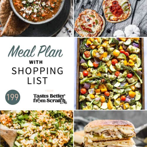 Free Weekly Meal Plans (with Grocery Lists) - Tastes Better from Scratch