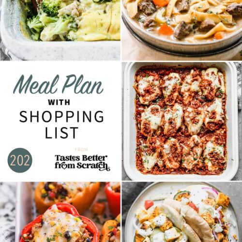 Free Weekly Meal Plans (with Grocery Lists) - Tastes Better from Scratch