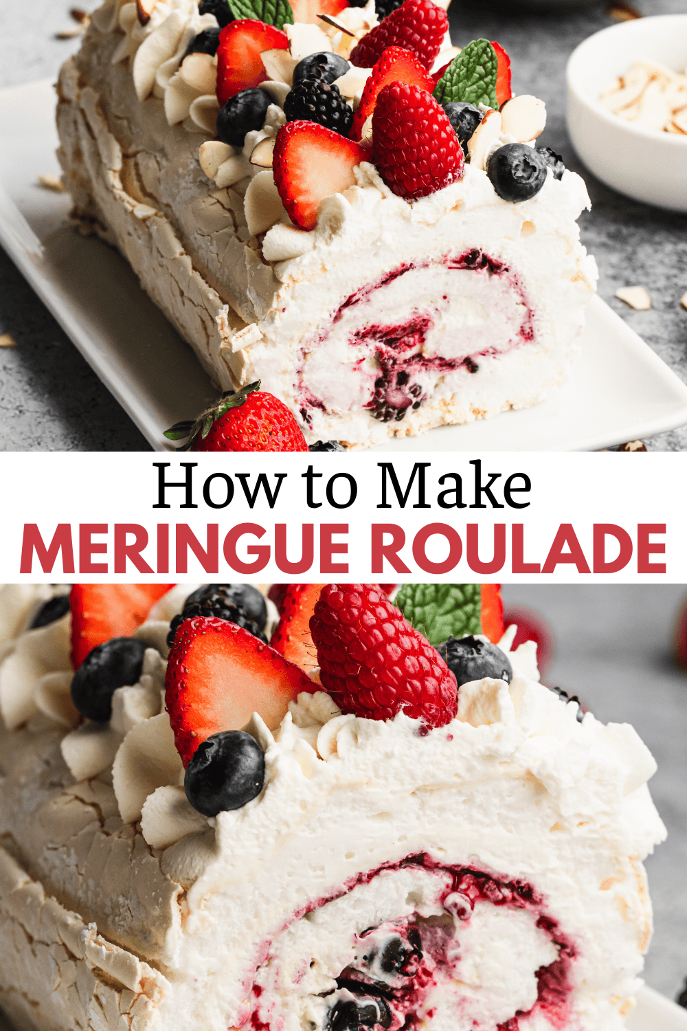Meringue Roulade - Tastes Better From Scratch