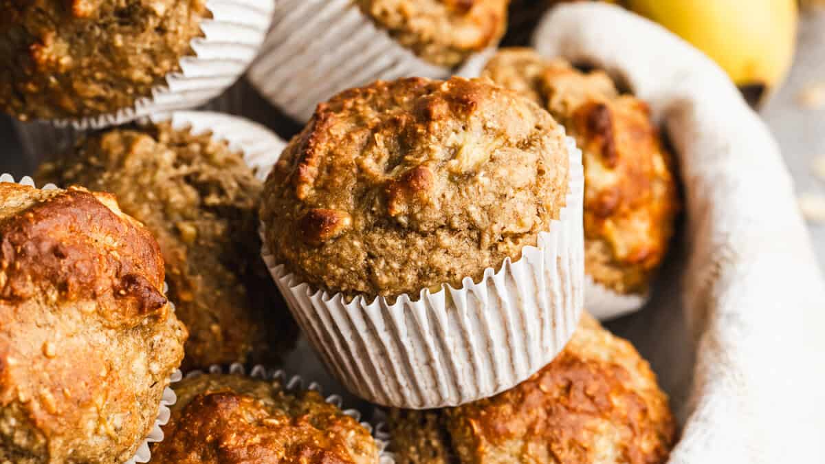 Healthy Protein Banana Muffins From Scratch